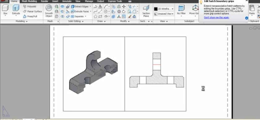 วิธีทำ 3D Section PlaneในโปรแกรมAutoCAD - Graphic Cad Draiwng