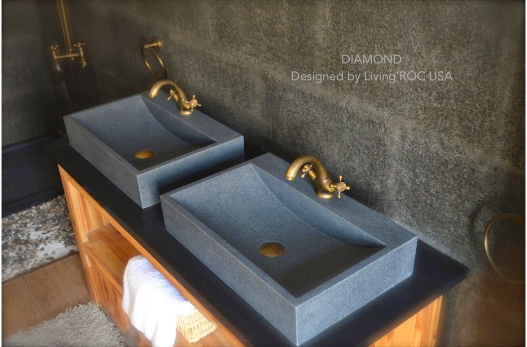LivingRoc USA-The Blog: OUTSTANDING NATURAL STONE BATHROOM VESSEL SINKS