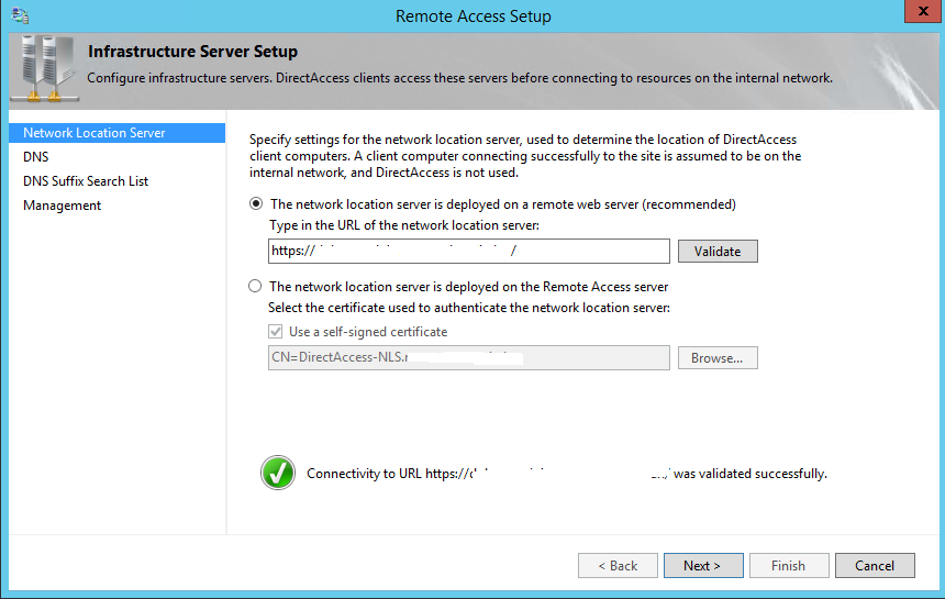Gerry Hampson Device Management: Direct Access: Move NLS to remote web ...