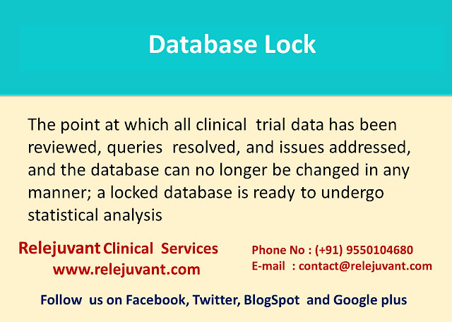 Database Lock in Clinical Data Management | Relejuvant Clinical Services