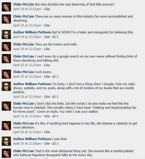 Trolls in the Horror Community: The Best of Elske McCain Going Crazy!