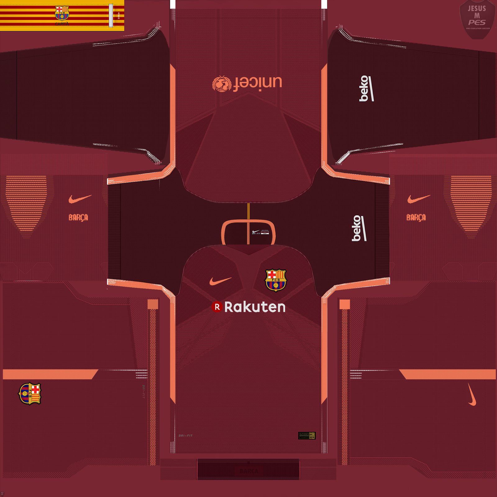 (PES 2017 PS4) 3 KITS FILTRADOS-FC Barcelona 2017/2018