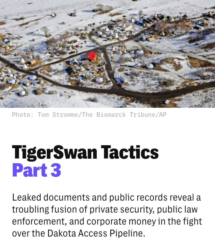 CENSORED NEWS: TigerSwan Mercenaries at Standing Rock Part 3 -- The ...