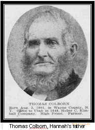 152. Hannah Marinda Colborn Miles, Pal's great grandmother, pioneer ...