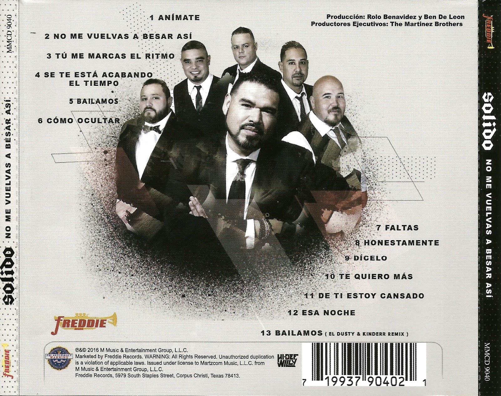 RULO TEXANO: SOLIDO - NO ME VUELVAS A BESAR ASI (DISCO 2016)