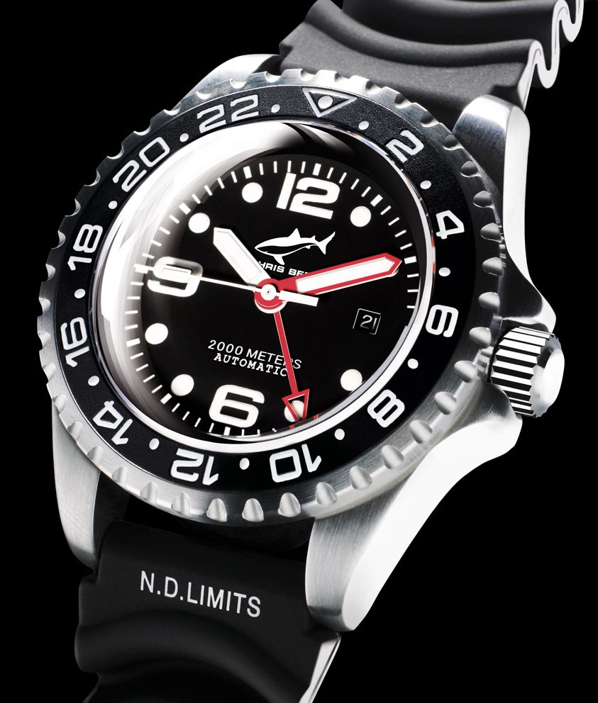 CHRIS BENZ Watches Intl.: The CHRIS BENZ DEEP 2000M GMT Automatic in ...