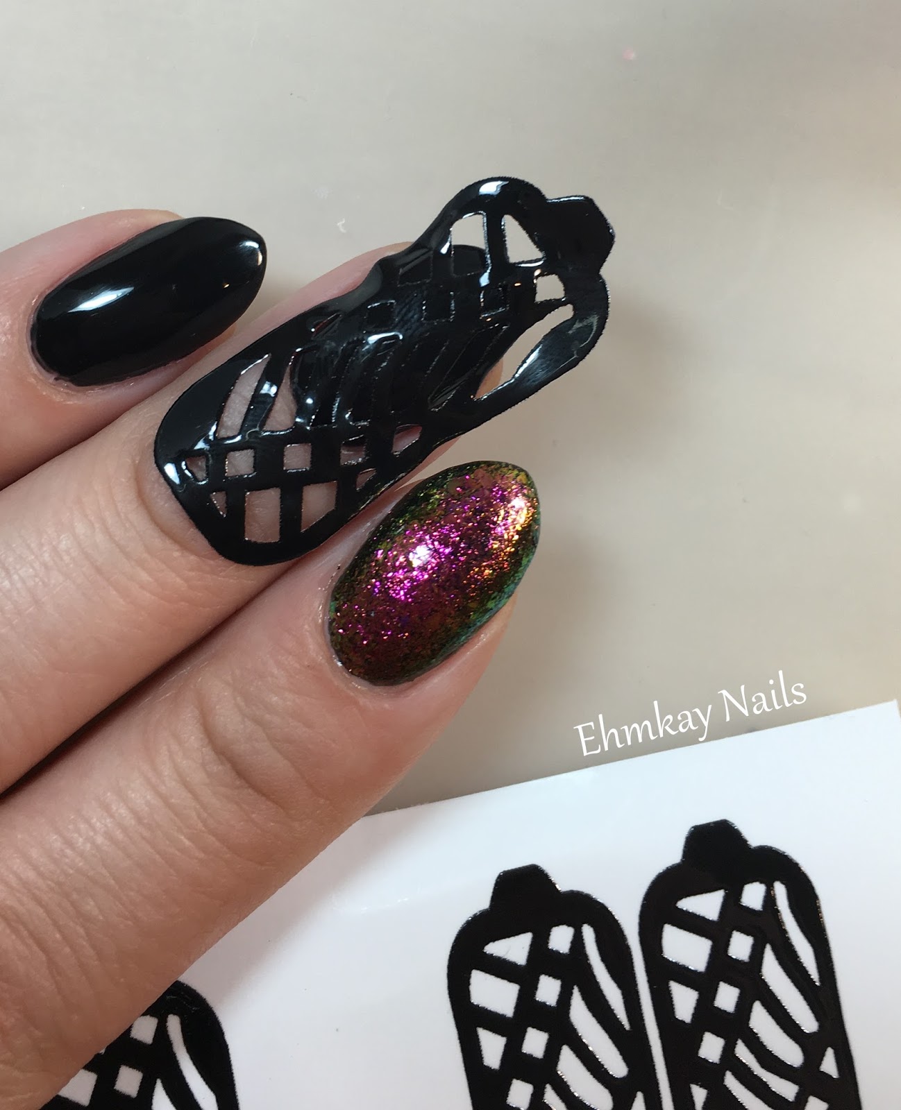 ehmkay nails: Born Pretty Nail Vinyl Stencils Review
