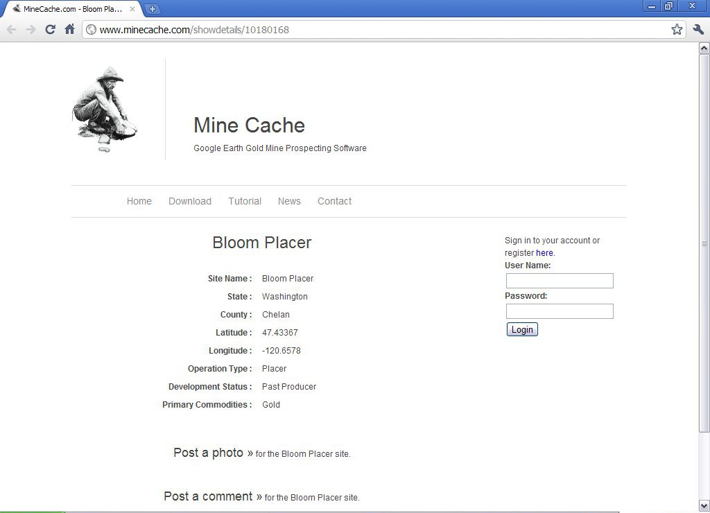 Washington State Miner: MineCache: A Google Earth Plug-in For Gold ...