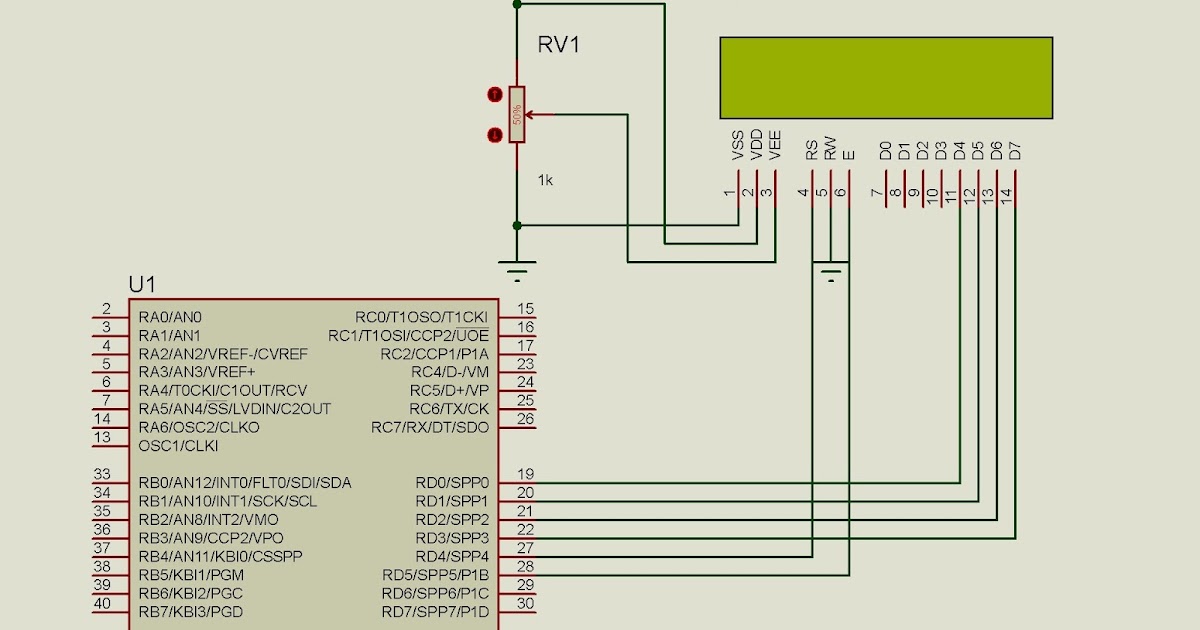 PROGRAMMING ARDUINO UNO - PIC 16F877A - 18F4550: Configuración LCD 16x2 PIC 18F4550 mikroC PRO