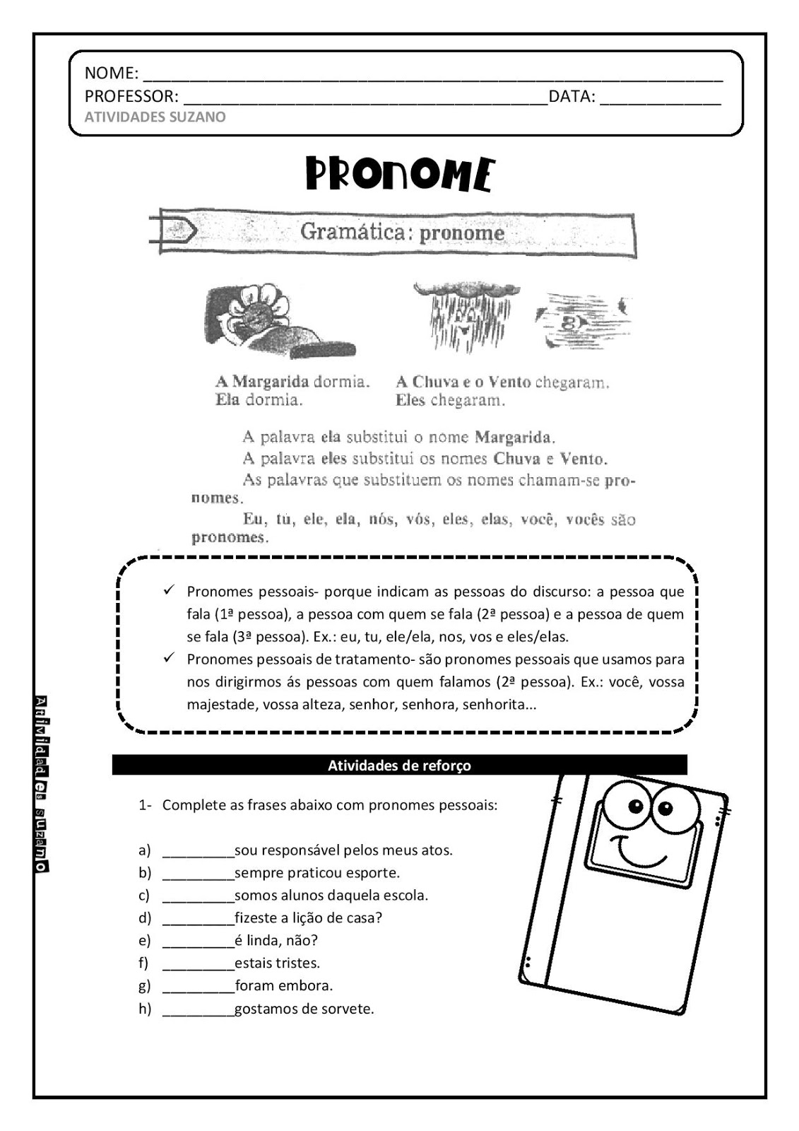 Atividades Sobre Pronomes Demonstrativos - REVOEDUCA