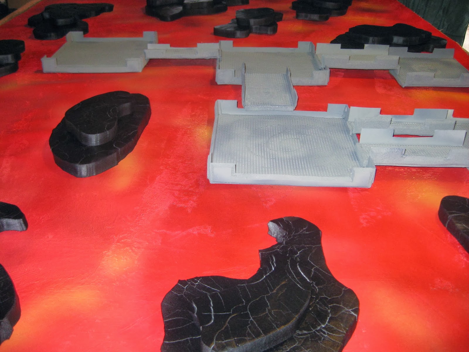 Bad Guy Builders: Liquid Hot Magma.... Lava Mat - Now with Magma flows!