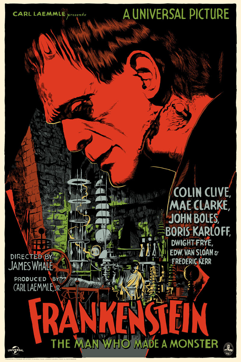 INSIDE THE ROCK POSTER FRAME BLOG: Mondo Universal Studios Monsters ...