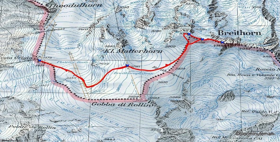 Anar-hi anant. Per Minuteman.: Breithorn Occidental 4164m i Breithorn ...