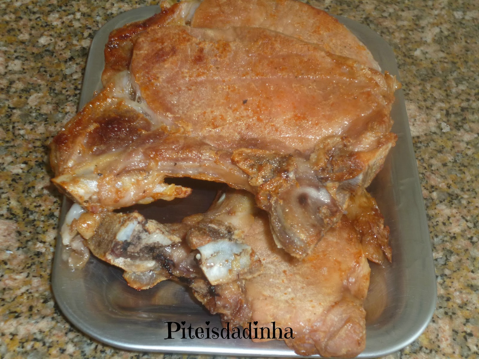 Piteisdadinha: CARRÉ ASSADO C/BATATA DOCE também assada e farofa de ...