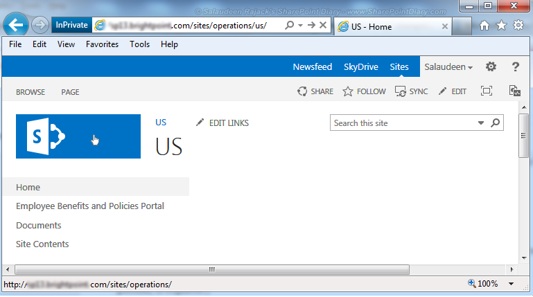 Change SharePoint 2013 Site Logo Link To Root Site URL SharePoint Diary change-sharepoint-2013-site-logo-link-to-root-site-url-sharepoint-diary