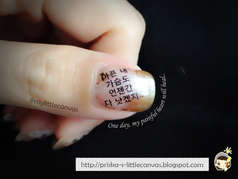 @MyLittleCanvas: K-Pop Nails - song: Someday by IU