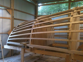 Building the Dream: A Cruising Sailboat Under Construction.: The Transom