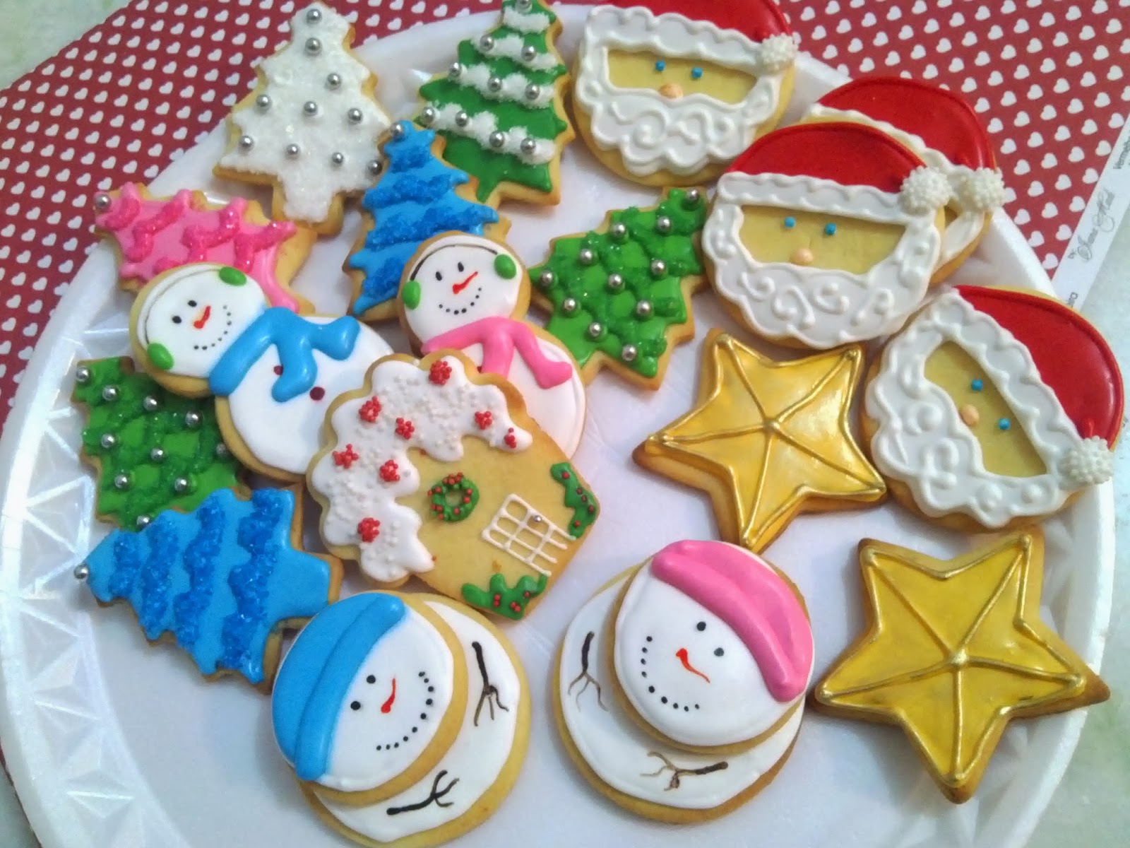 Belos Caramelle: Biscoitos decorados de natal