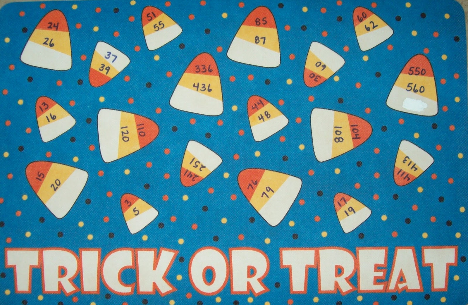 Trick or Treat Mats | Yearn to Learn