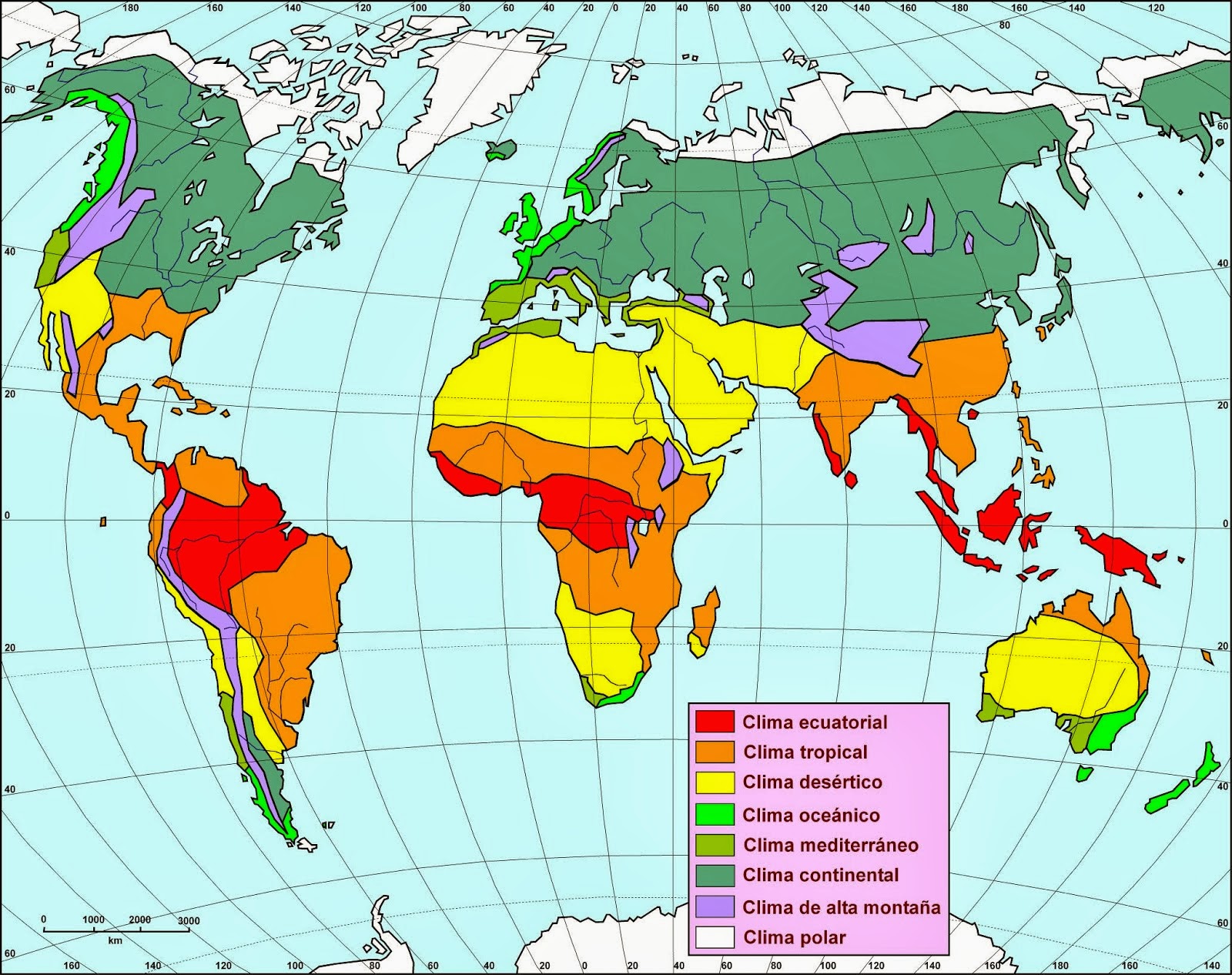Mapamundi climático | La lengua de las mariposas