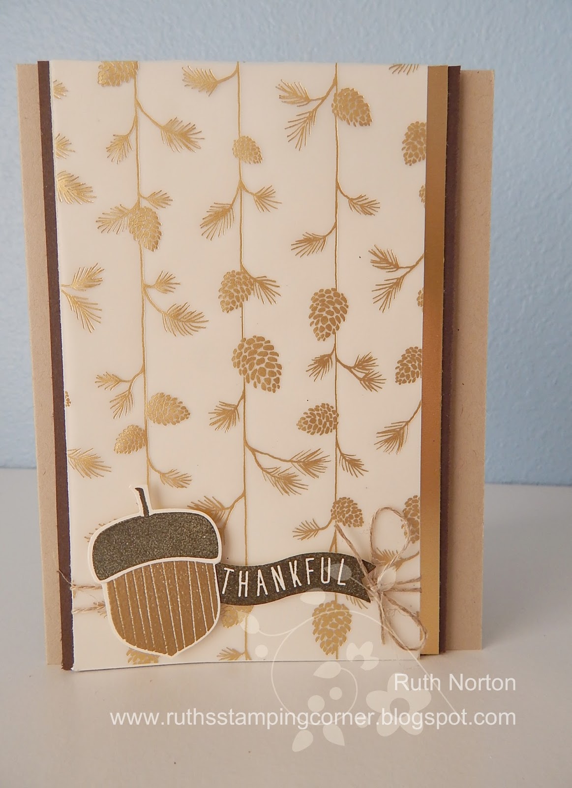 Ruth's Stamping Corner: Thankful Acorn