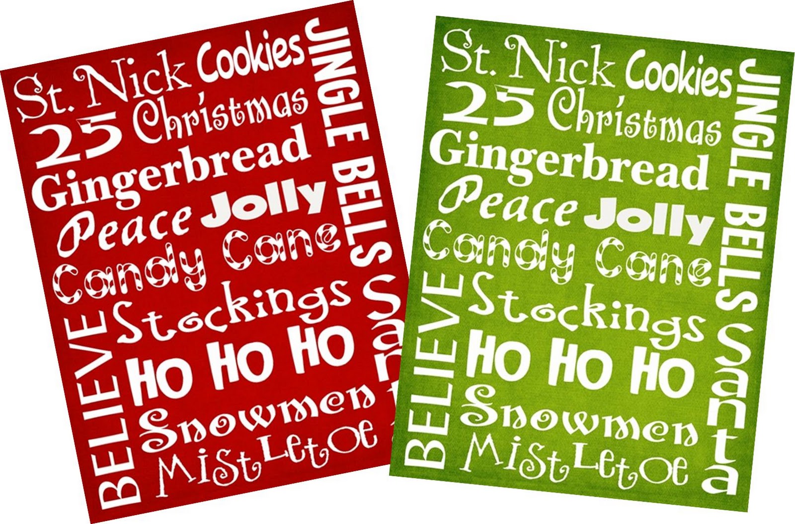 It's Written on the Wall: 44 FREE Christmas Subway Art For You Home-So ...