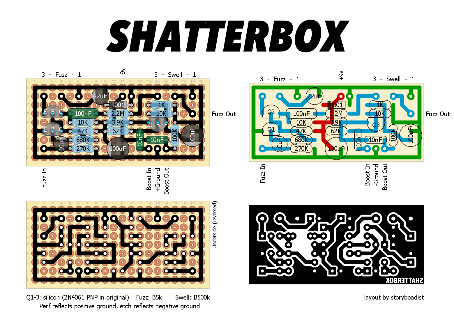 Perf and PCB Effects Layouts: Hornby Skewes Shatterbox