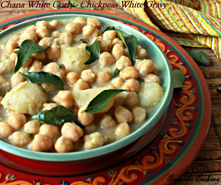 Aromatic Cooking: Chana White Kurma/ Chickpeas White Curry