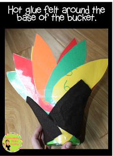 Differentiation Station Creations: DIY Turkey From A Plastic Bucket