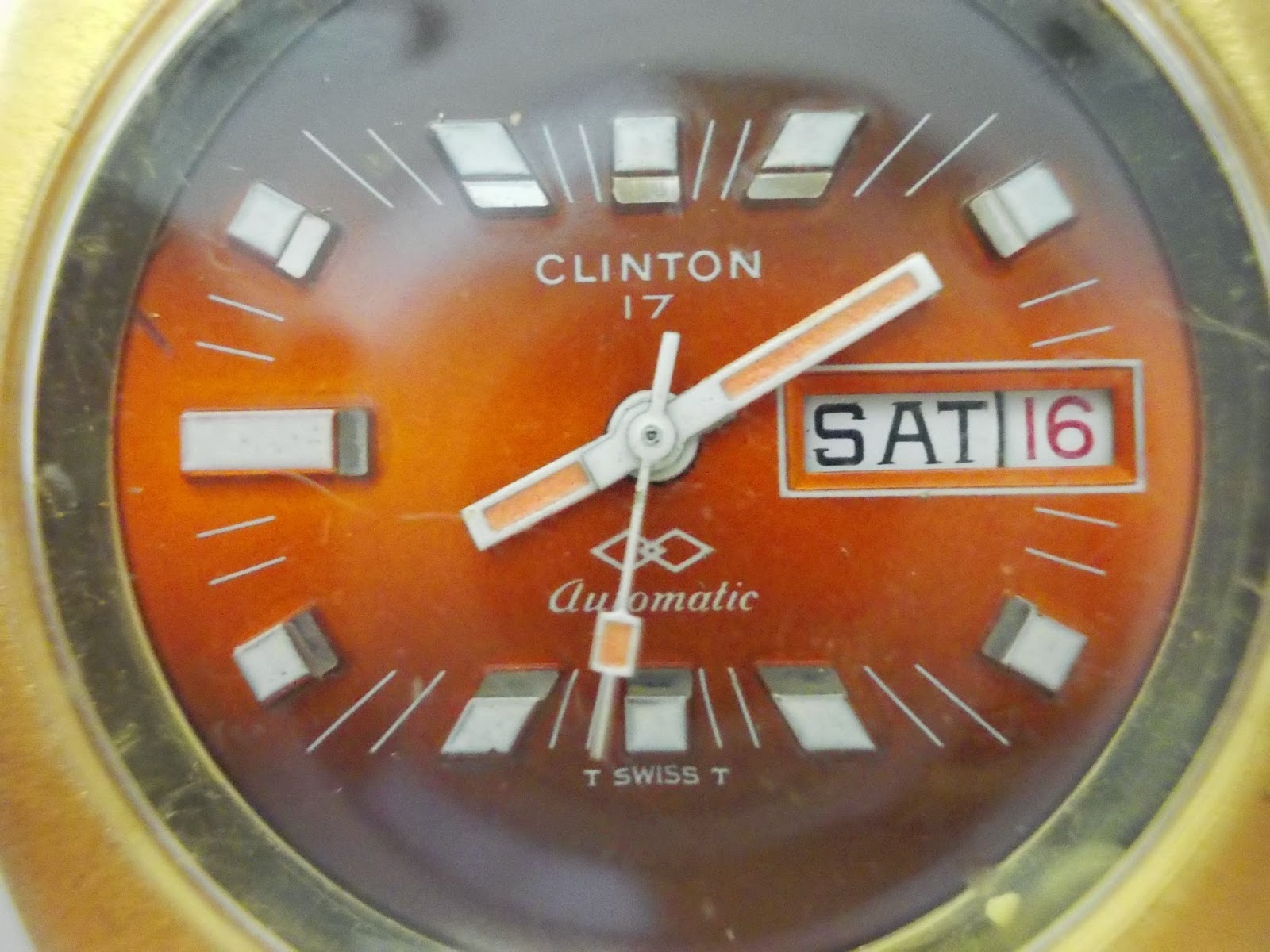 vintage watches: Clinton automatic RM350