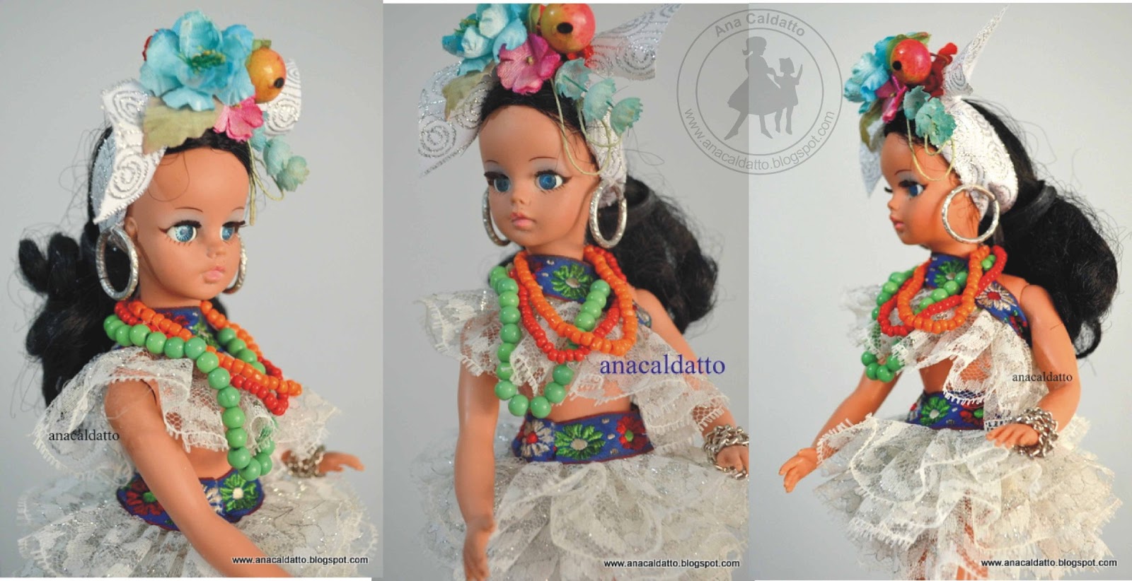 Ana Caldatto : Antiga Boneca Susi Tipica Baiana de 1971