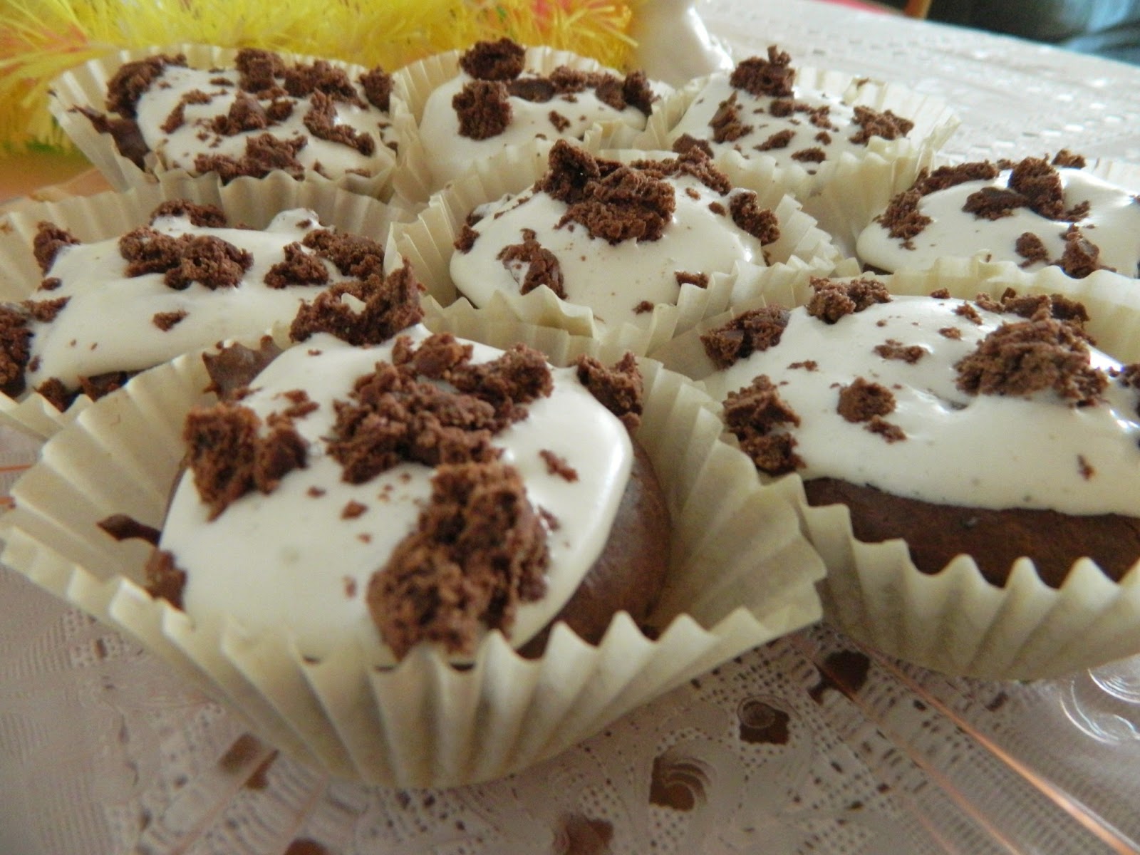 Ginny's Low Carb Kitchen: FUDGE BROWNIE MALLOW CUPS