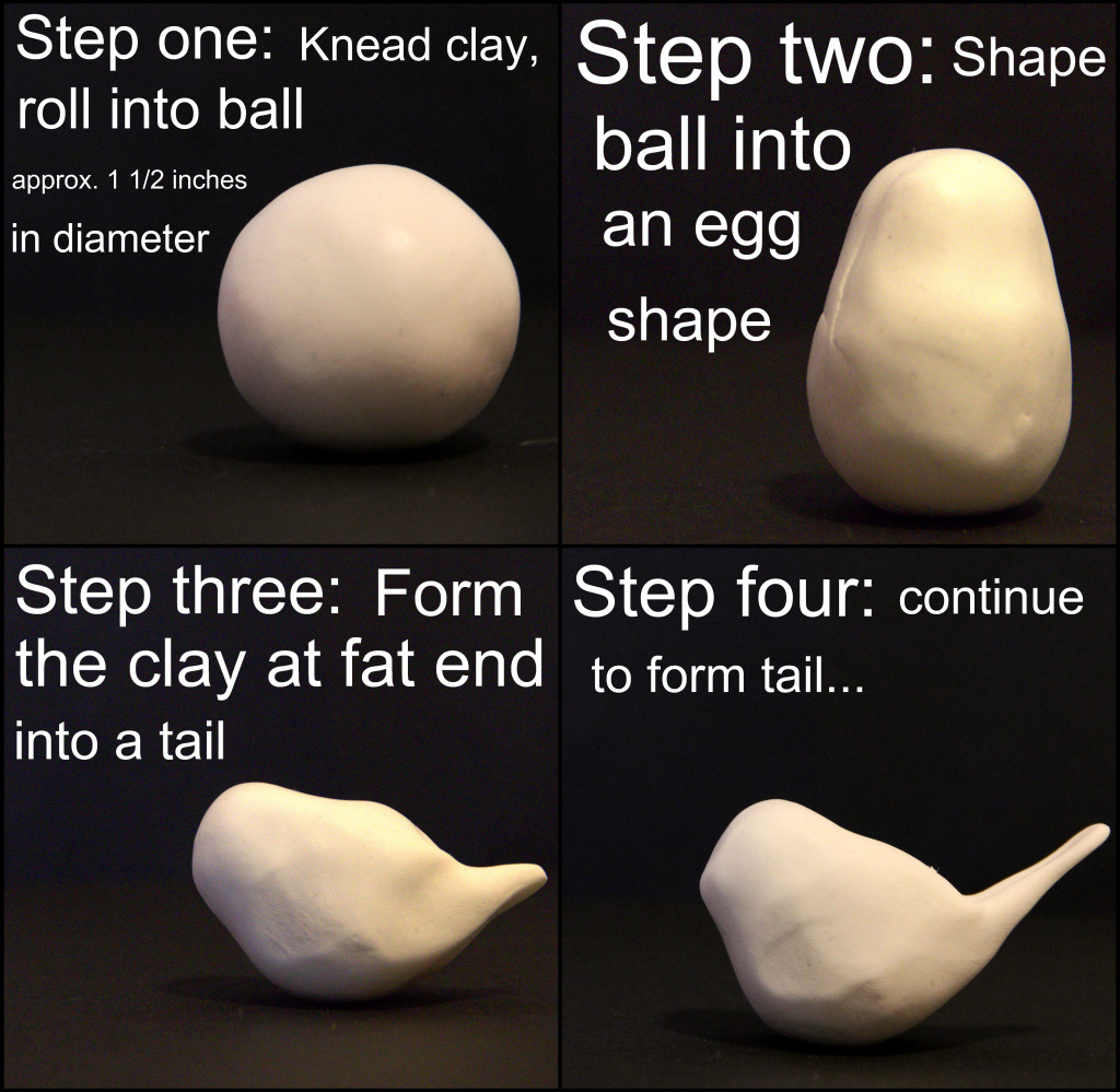Micaela's Craft Blog: Clay Bird Tutorial