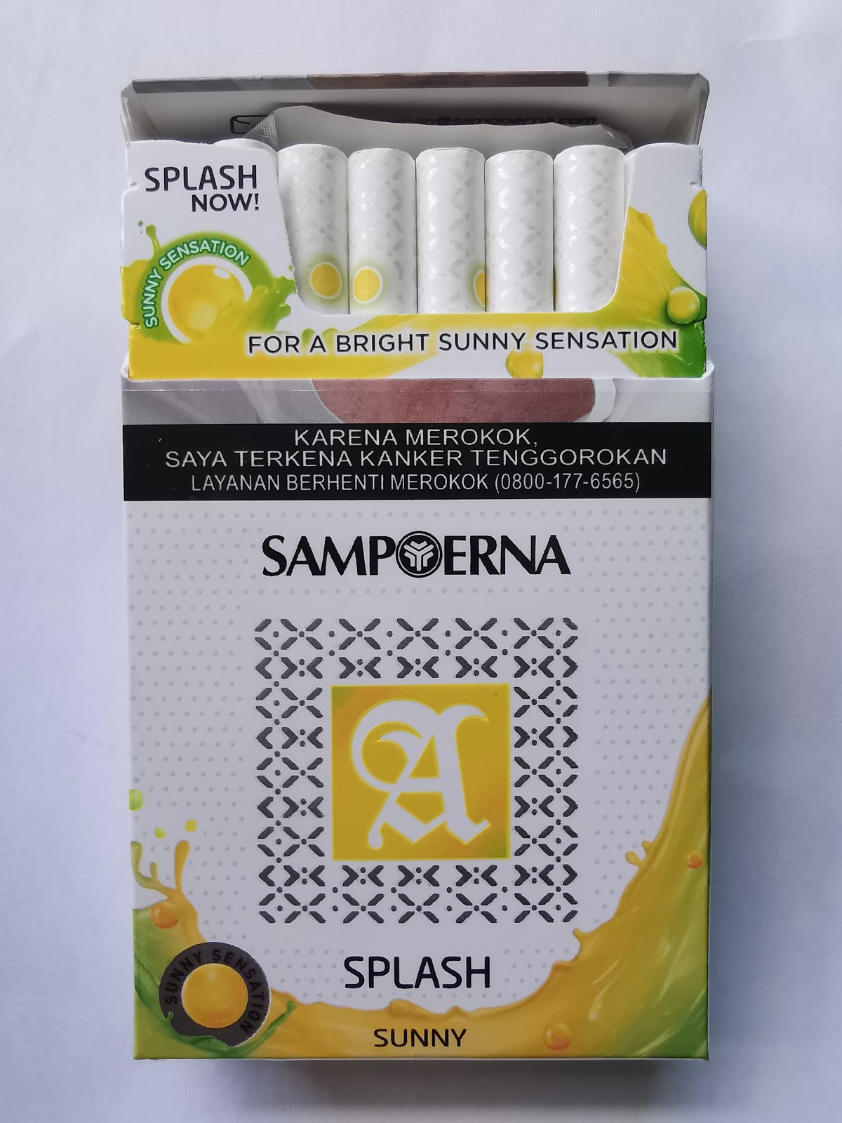 Sampoerna A Splash Sunny, SKM LTLN Pertama Dengan Fitur Kapsul Rasa Lemon
