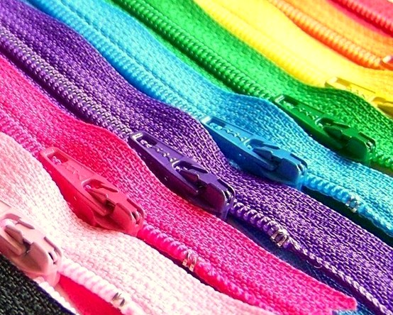 The Colorful White: Colorful Zippers