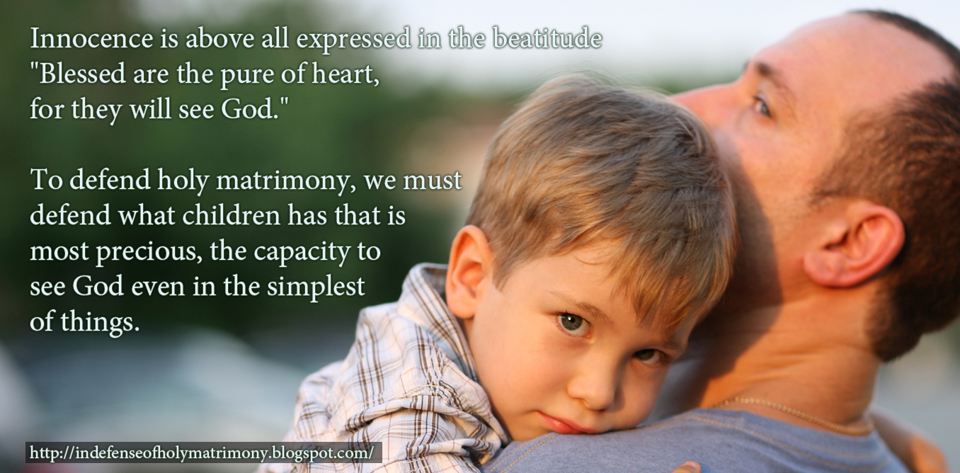 In Defense of Holy Matrimony: Defending Innocence