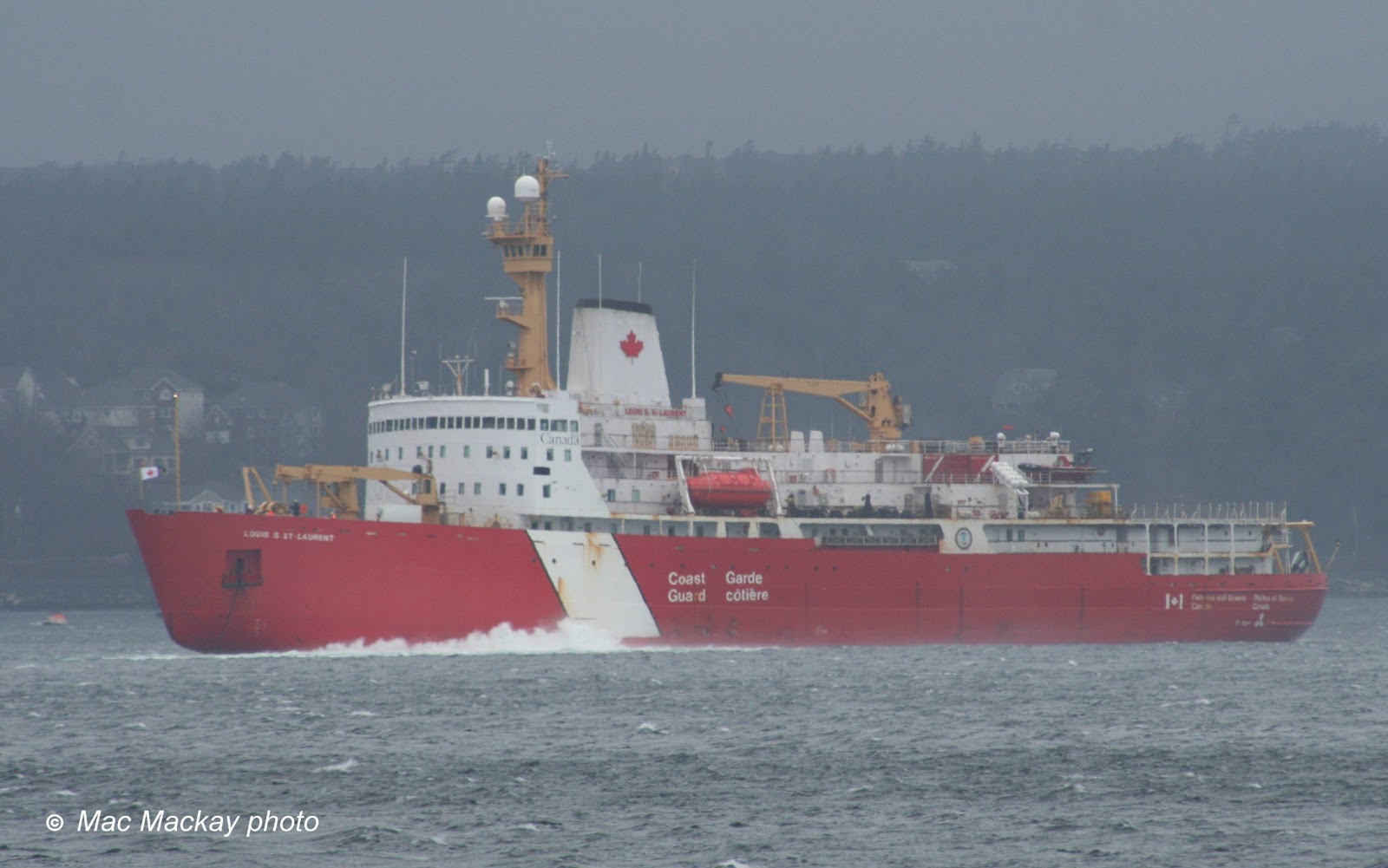Shipfax: Louis S. St-Laurent - in the Basin