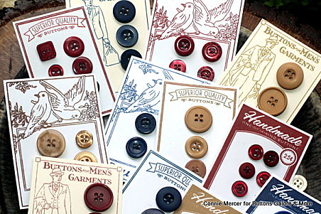 crafty goodies: Button bag and button cards with Buttons Galore & More~