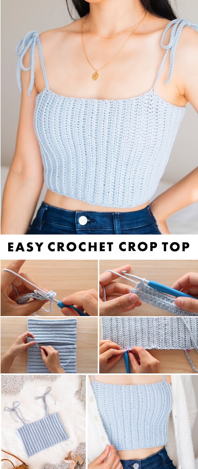 Easy Crochet Crop Top Tutorial