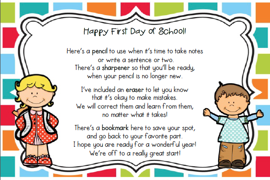 Welcome Back To School Poem By Anthony Shurland