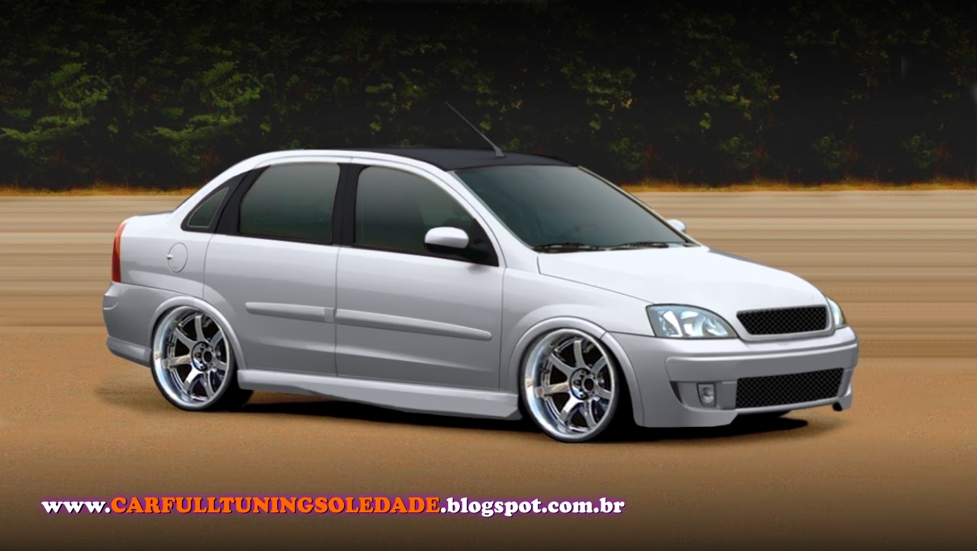 car full tuning soledade: Chevrolet corsa sedan shaved