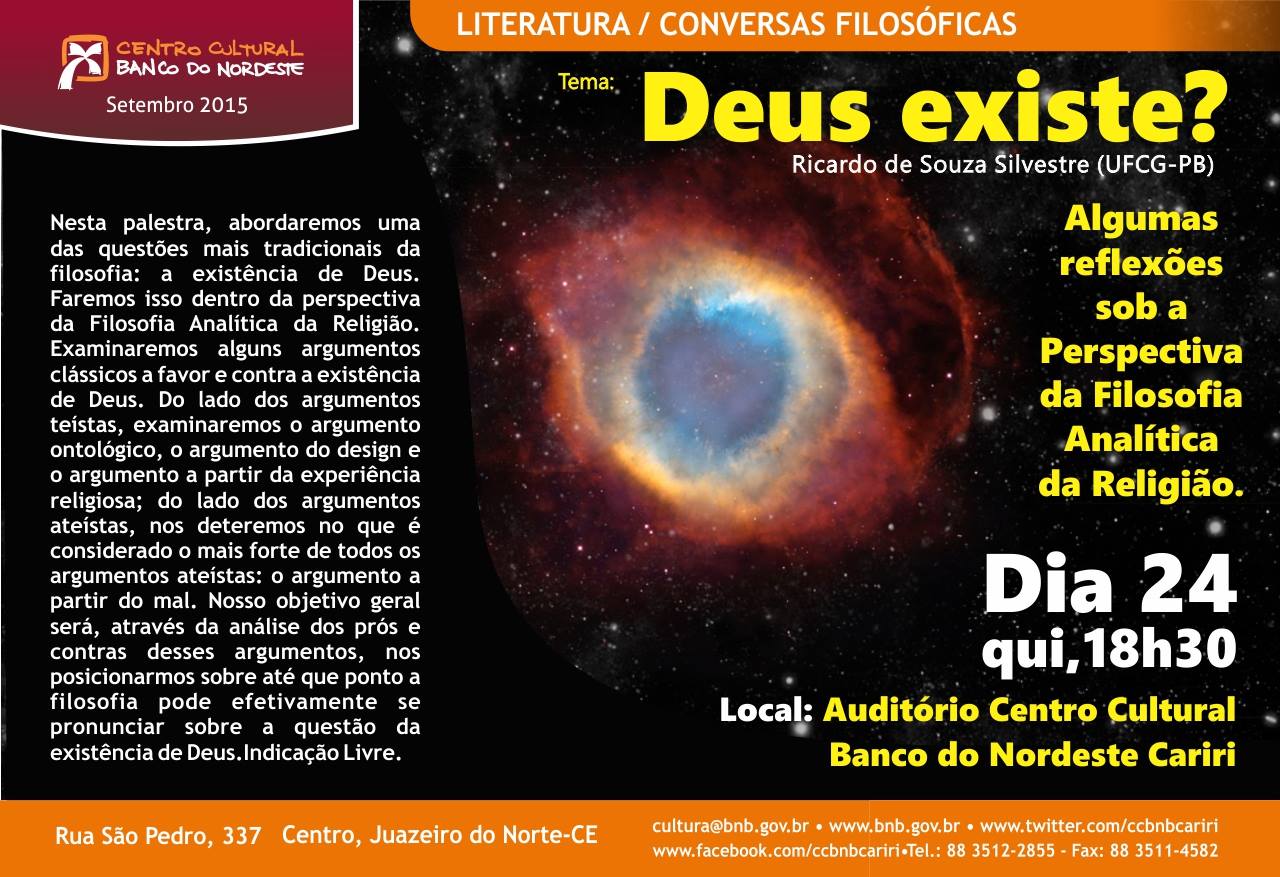 O Berro: ‘Deus existe?’: o Conversas Filosóficas debate o tema em ...