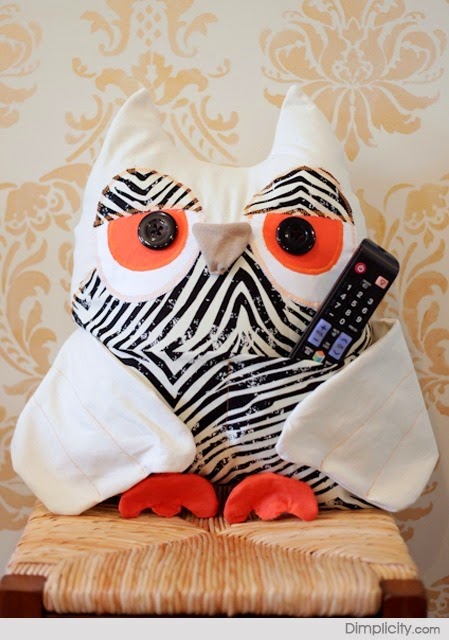 Owl Remote Caddy Tutorial | Sew Pretty Sew Free | Bloglovin’