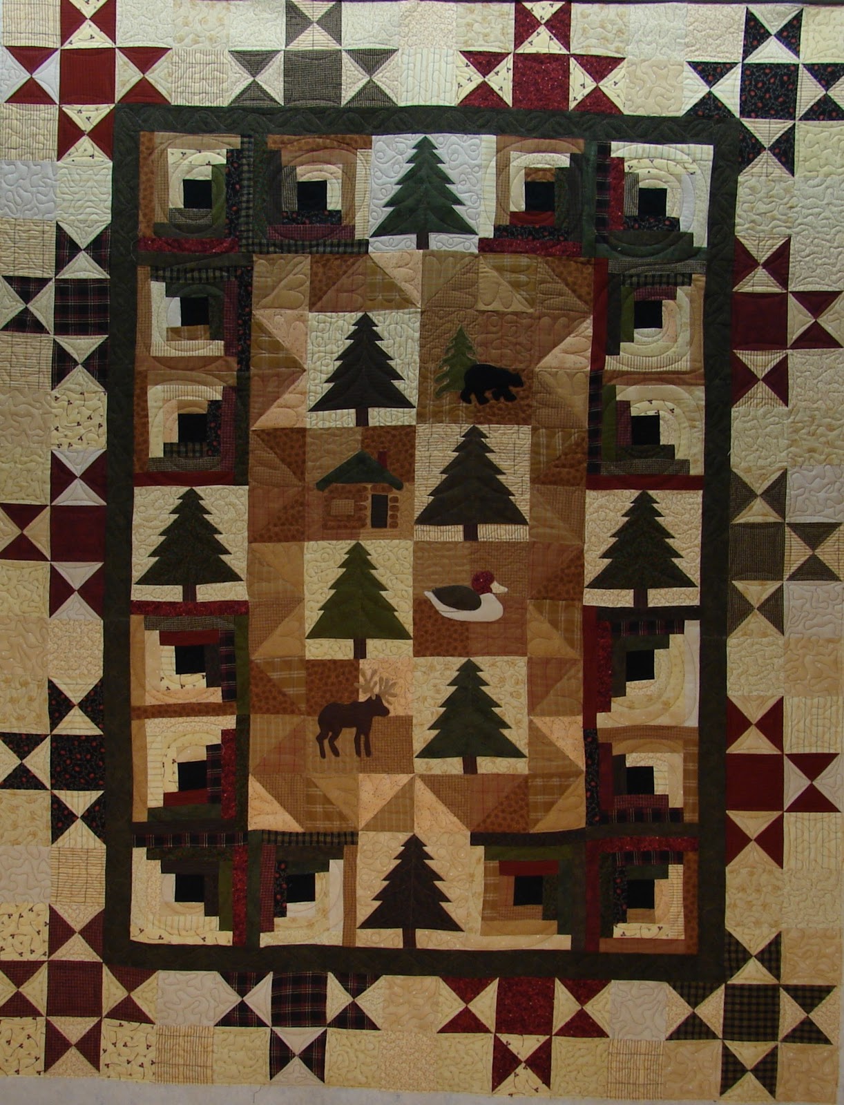 Quilt Vine: "Cabin in the Woods"