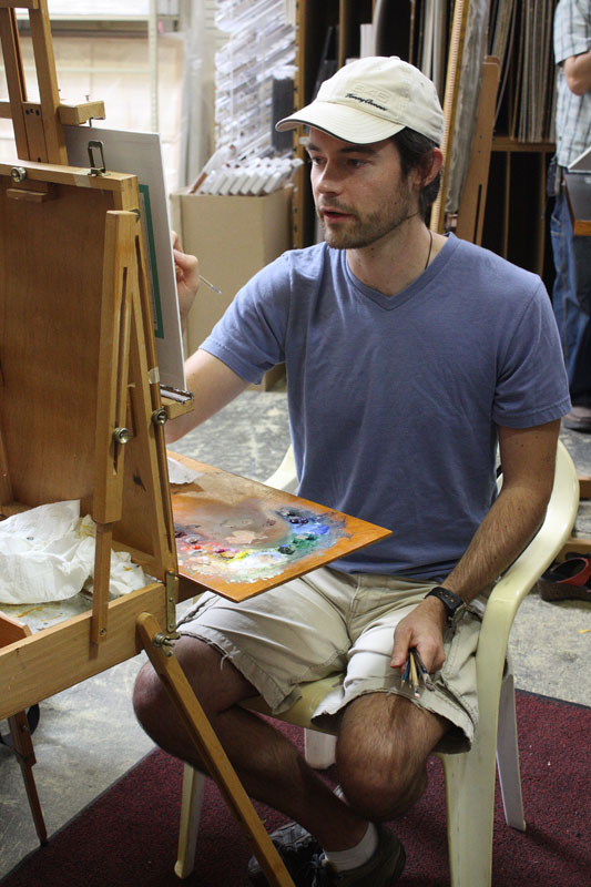 Noah Layne: Portrait painting demo