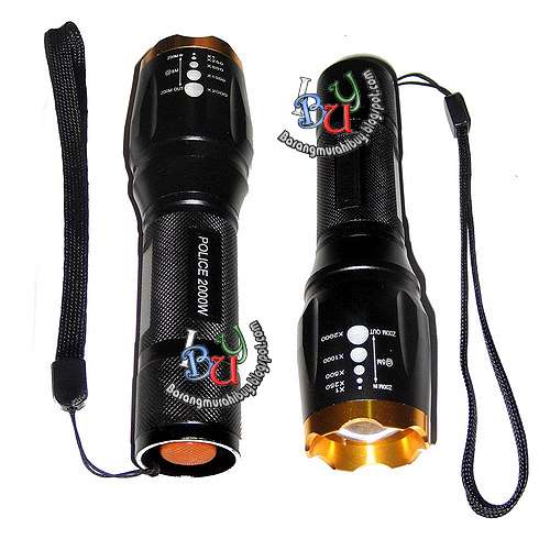 Senter Police XML T6 Gold 2000W