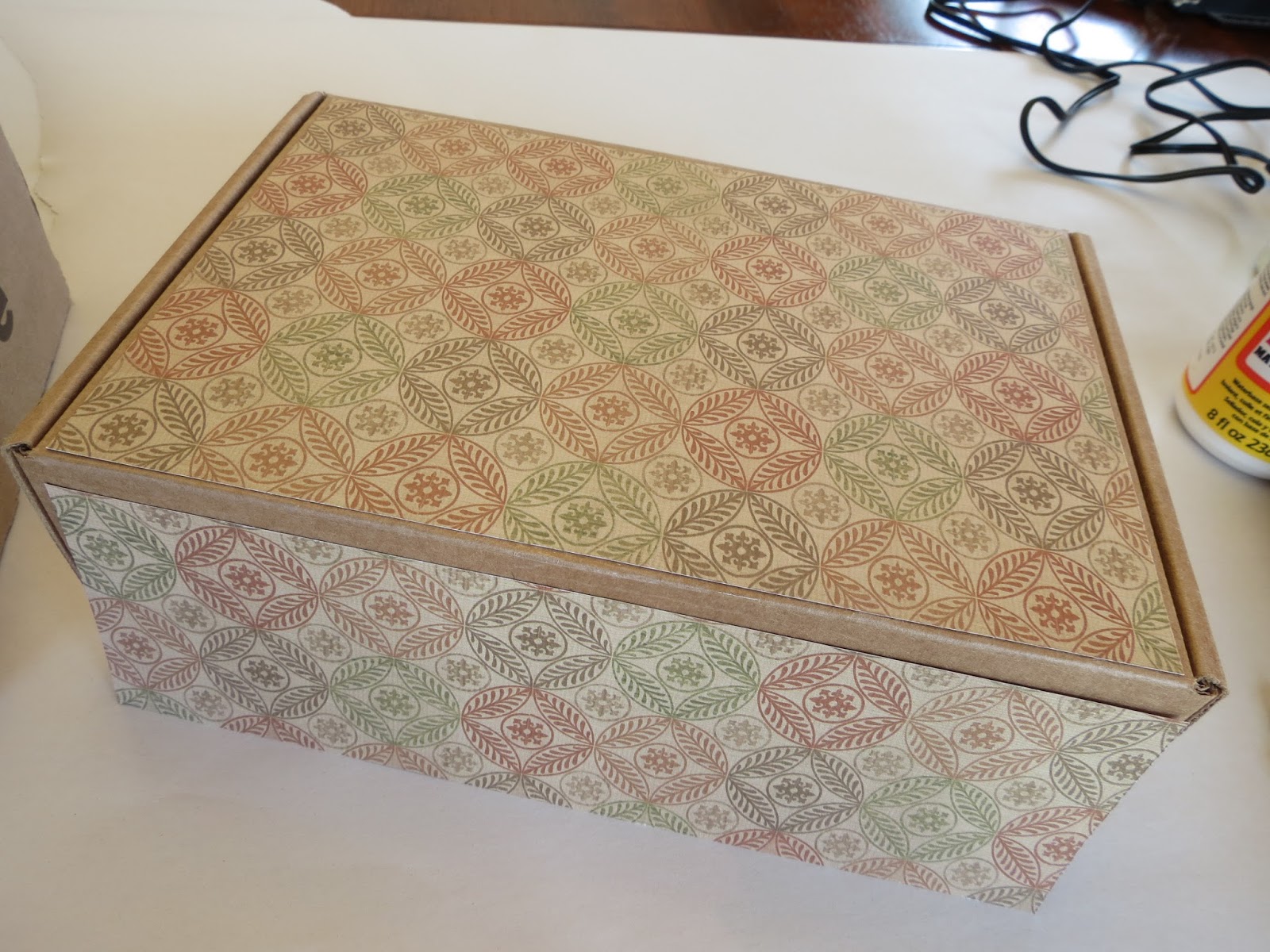 Upcycled Paper-Covered Cardboard Boxes