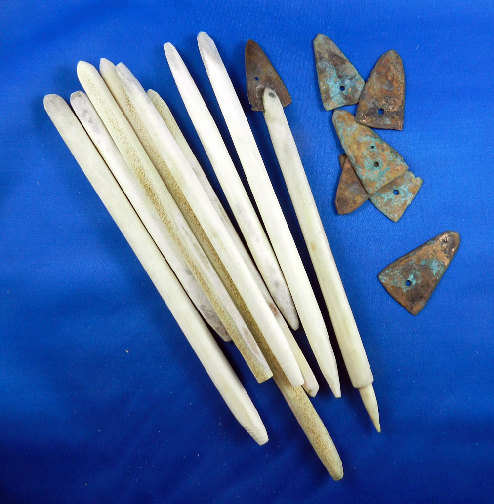 Elfshot: Copper arrowheads and antler foreshafts