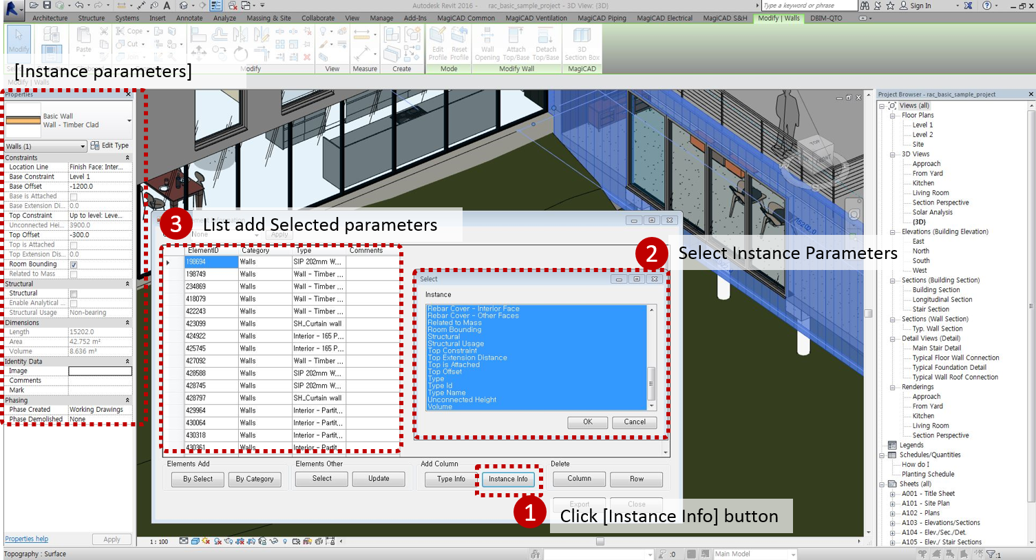 Autodesk Revit Addin - Element Information