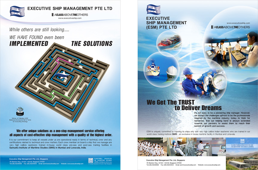Kumalasari Portfolio Design: MAGAZINE ADVERTISEMENT - SHIPPING COMPANY